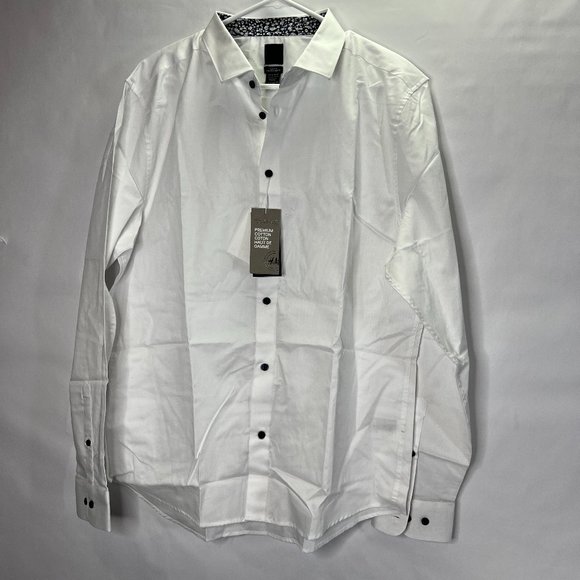 H&M | Shirts | Hm Premium Cotton Slim Fit Mens Dress Shirt Size Xl ...
